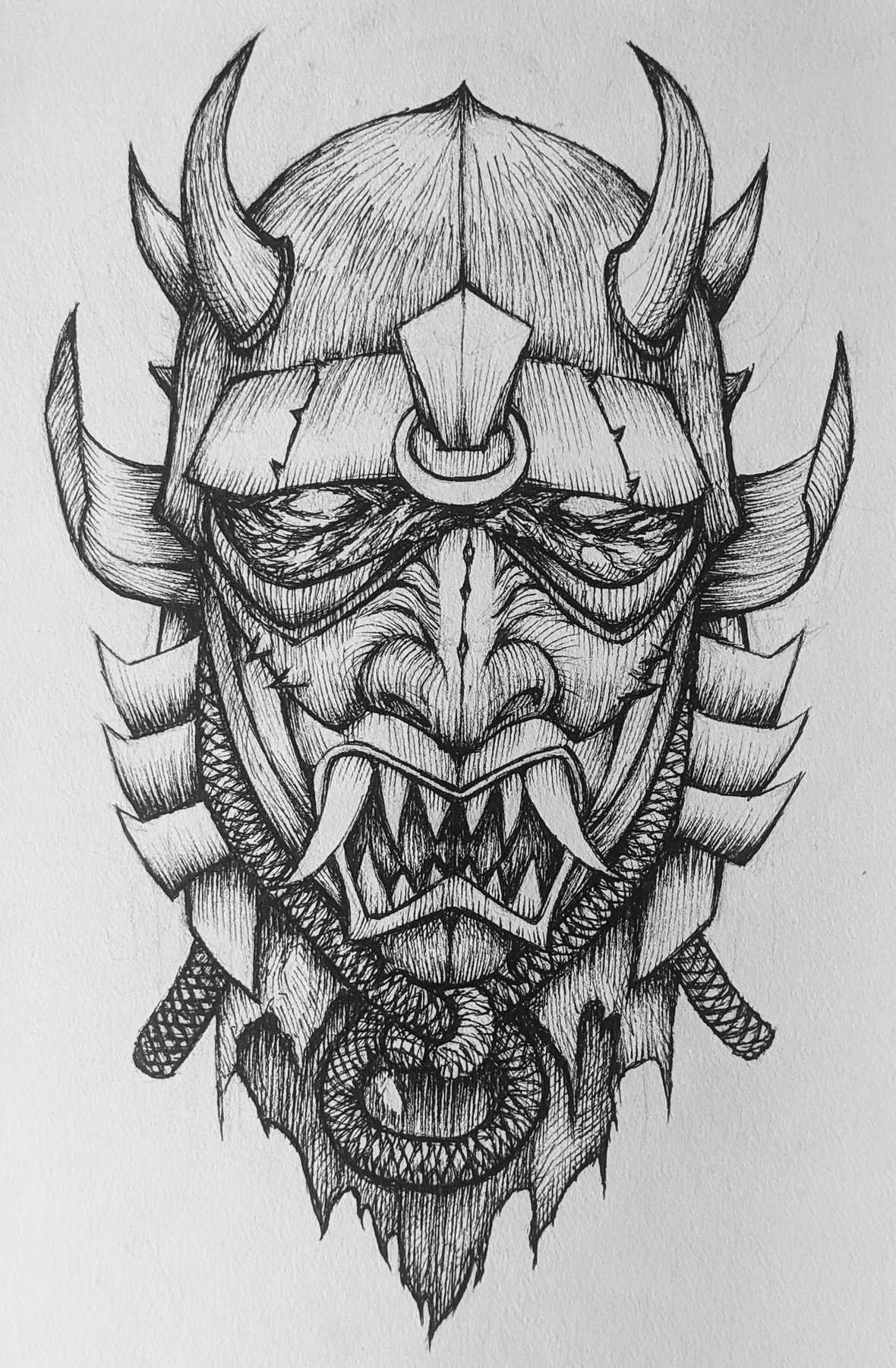 Samurai Mask | PL Sketchblog